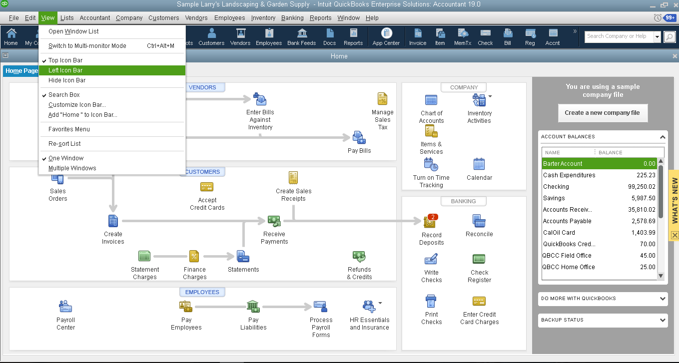 Customize Accounts Balances List In Quickbooks Solved